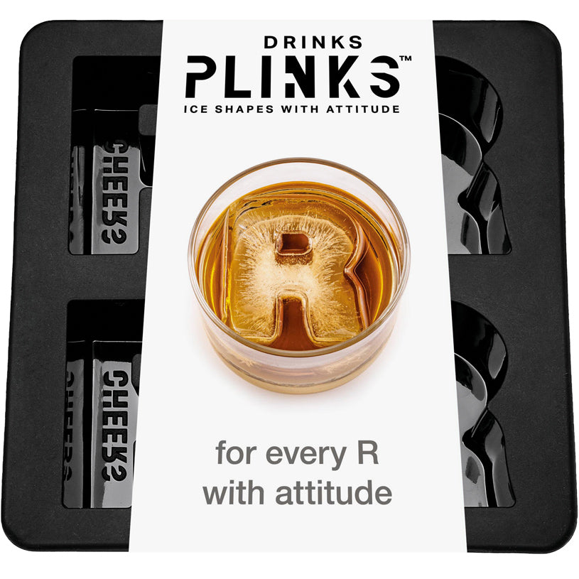 Letter R Ice Cube Mold Shape - DrinksPlinks